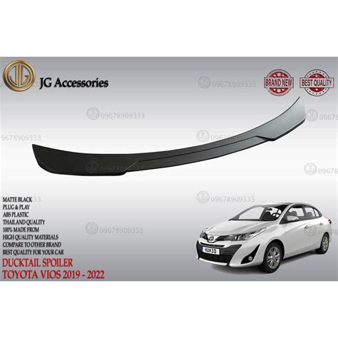 TOYOTA VIOS GEN 4 2019 2022 REAR SPOILER WING DUCKTAIL DUCK TAIL