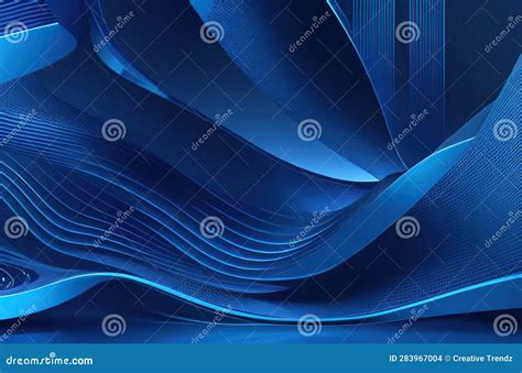 Abstract Waving Particle Technology Background Design 3D Render Stock