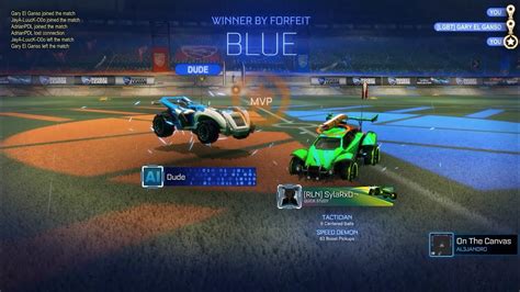 ON THE CANVAS AL3JANDRO PLAYER ANTHEM MVP ROCKET LEAGUE YouTube