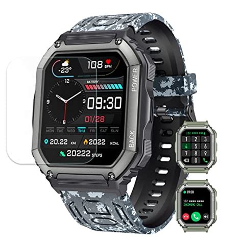Relojes Inteligentes Militares Para Hombres Reloj Bluetooth De 1