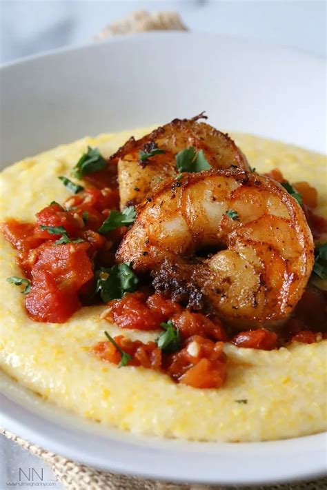 Spicy Shrimp Over Creamy Polenta Full Of Flavor And Easy To Make