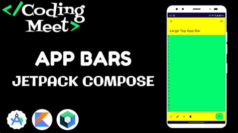 Understanding App Bars In Jetpack Compose Android Studio Tutorial