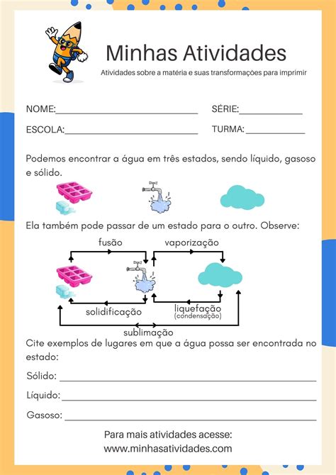 Atividades Propriedades Da Materia RETOEDU