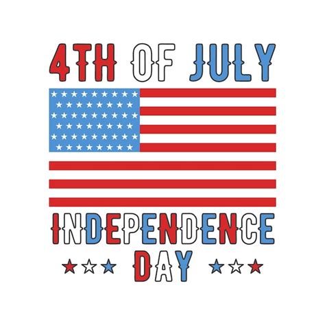 4 juli typografie design mit flagge us unabhängigkeitstag cliparts 4