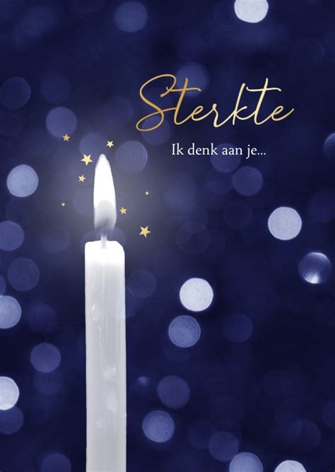 Kerstkaart Moeilijke Kerst Lichtpuntje Kaars Kaartje2go