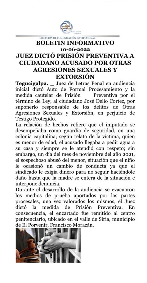 Poder Judicial Hn On Twitter Juzgadopenal De La Ciudad Tegucigalpa