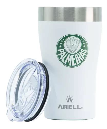 Copo Térmico Time Palmeiras Verdão Arell Cor Branco