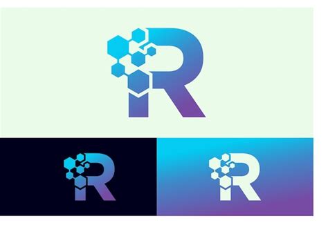 Diseño de logotipo de tecnología de letras con concepto moderno