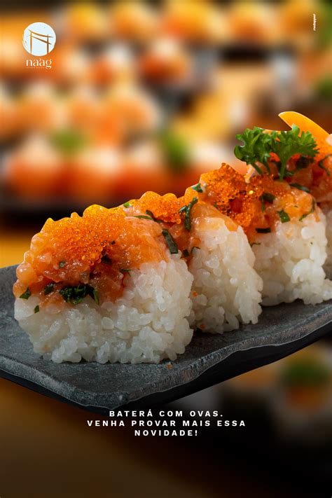 Nosso Baterá de Salmão Ovas e azeite trufado é um sushi super