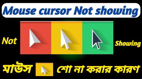 Mouse Cursor Not Showing Not Showing Mouse Cursor Laptop Mouse