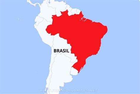 Mapa físico do Brasil Geografía do Brasil