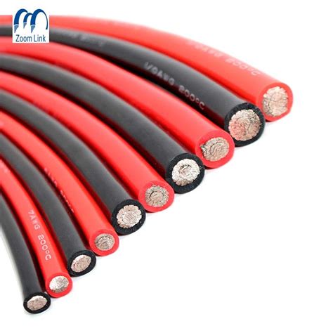 High Temperature Soft 4 8 10 12 14 16 18 20 22 24 AWG Flexible Silicone