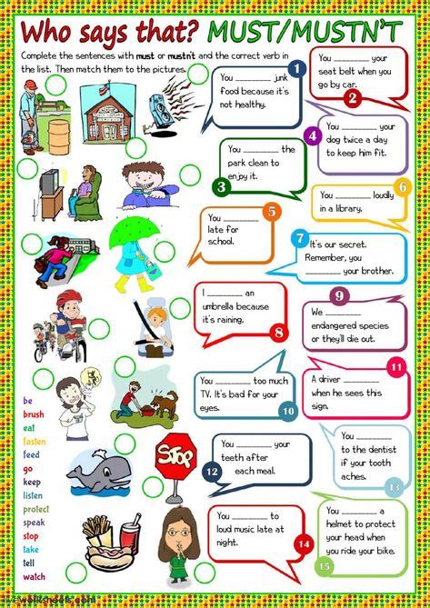 9 Ideas De Modal Verbs ESL English Worksheets Ejercicios De Ingles