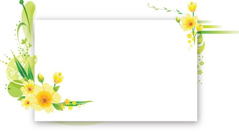Picture Flower Text Frame Floral Birthday Design Transparent Hq Png