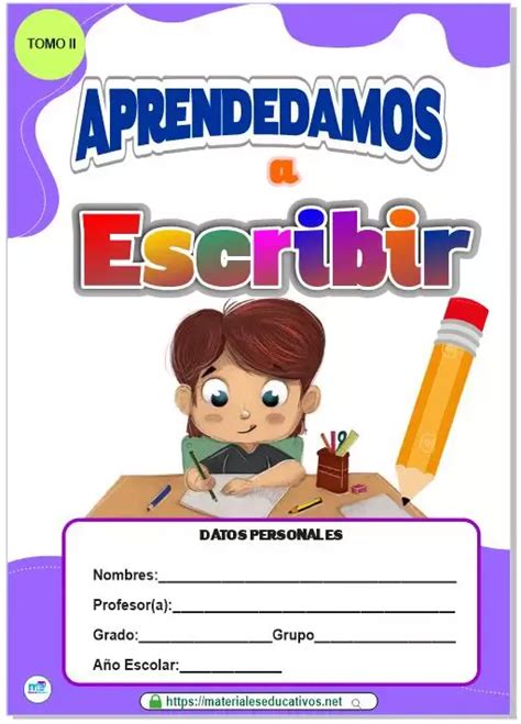 Cuaderno Para El Inicio A La Lectoescritura Tomo I Artofit