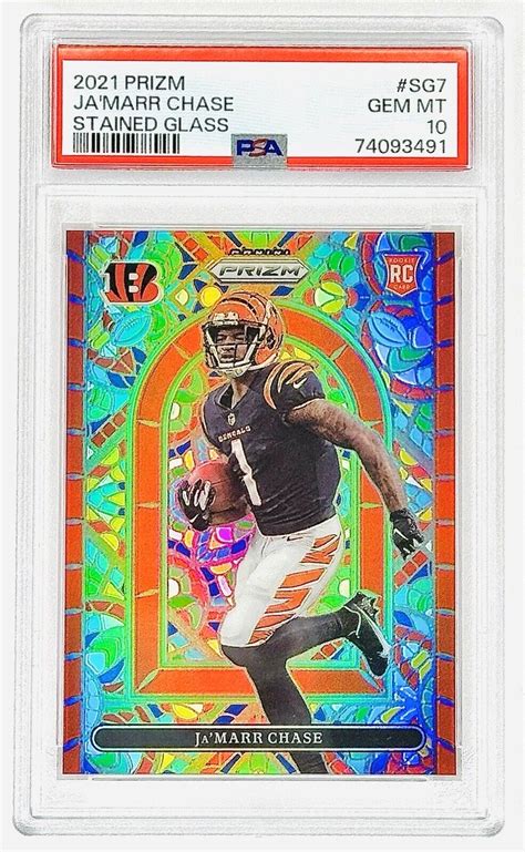 Ja Marr Chase Prizm Sg Stained Glass Ssp Psa Price Guide