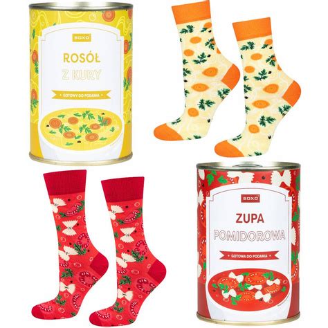 Skarpetki męskie damskie kolorowe SOXO GOOD STUFF zabawne barszcz z