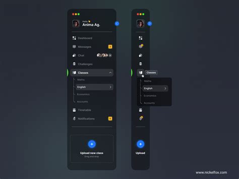 Sidebar Concept By Anima Agrawal For Nickelfox Ui Ux Design On Dribbble