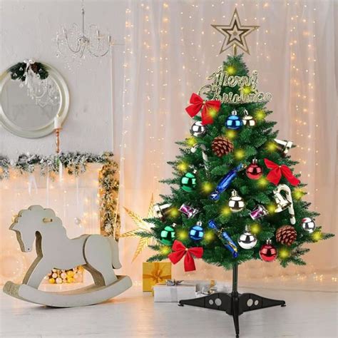 Mini Sapin de Noel Artificiel 60 cm DIY Petit Sapin de Noël avec