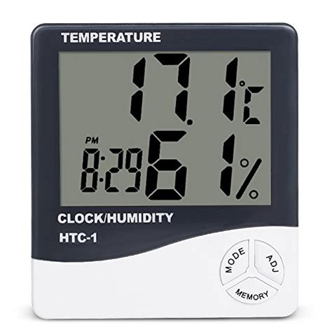 Temperature And Humidity Meter Plastic Digital Hygrometer With LCD