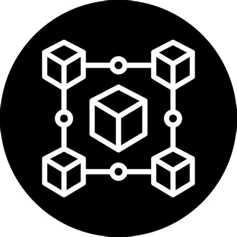 Premium Vector Blockchain Icon Style