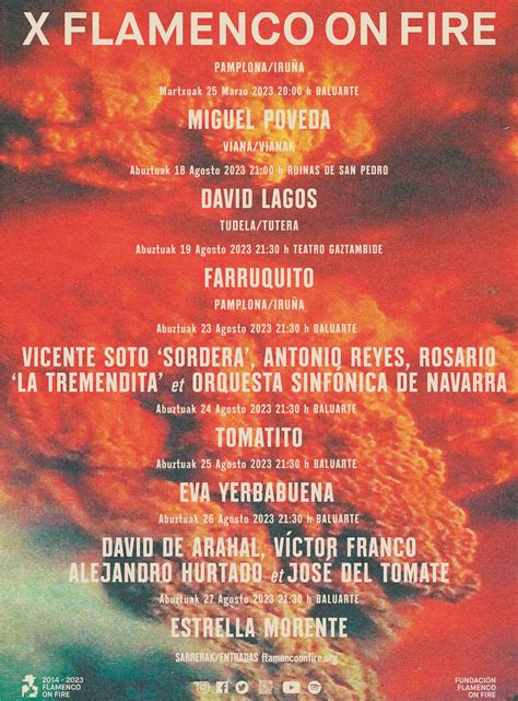 Flamenco On Fire Cartel Entradas Y Horarios