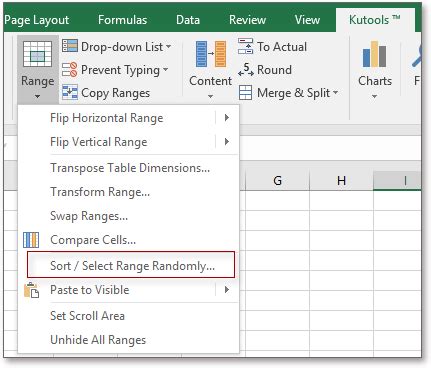 How To Select Cells Randomly In Excel