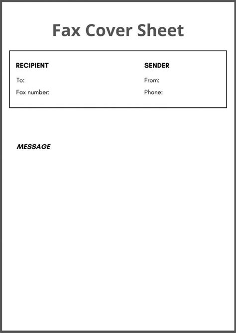 Printable Pdf Fax Cover Sheet Printable Templates