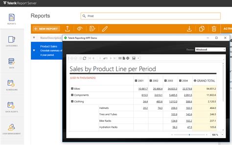 report server data alerts and wpf and windows form viewer