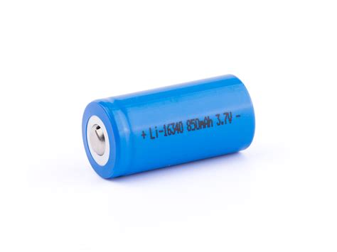 16340 A2 850mAh 3 6V 3 7V Li Ionen Akku mit erhöhten Pluspol ohne