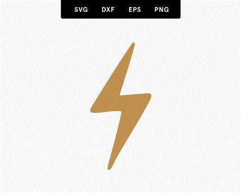 Lightning Bolt SVG Lightning SVG Cut File Cricut Iron Etsy