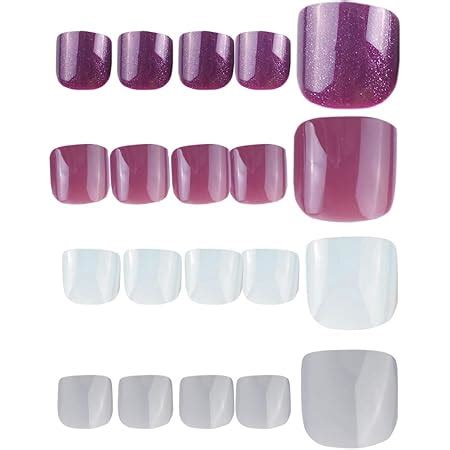 Amazon 336 Pieces 14 Sets Short False Toenails Press On Toenails