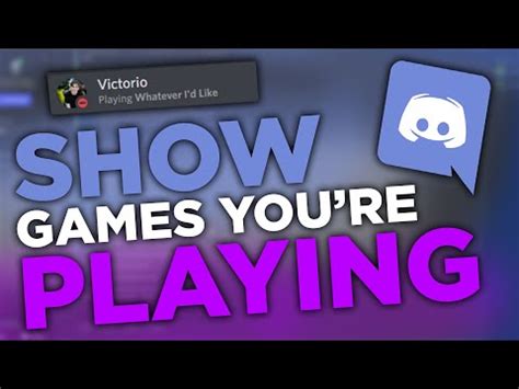 How To Show What Game You Re Playing On Discord Change Activity Status