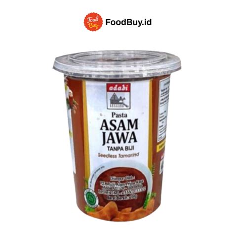Jual Adabi Pasta Minuman Asam Jawa Tanpa Biji Seedless Tamarind Gr
