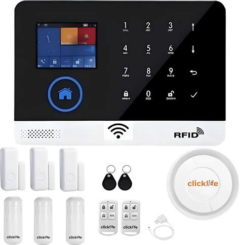 Clicklife Kit Alarma WiFi Gsm Sistema De Seguridad Casa Negocio App