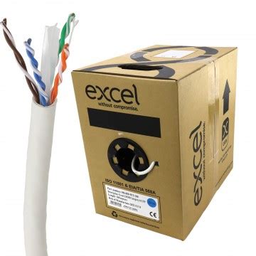 Excel Copper Cat6 Network Cable U UTP Low Smoke LSOH Euroclass Dca 305m