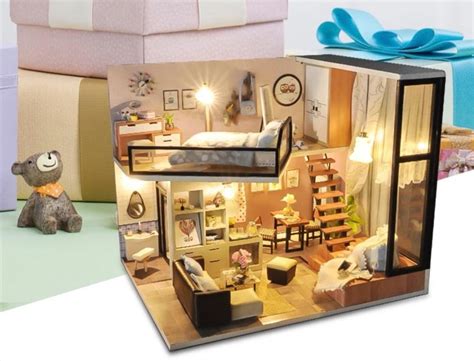 Poppenhuis DIY Maken Miniatuur Hobby Bouw Pakket Dollhouse Meubels