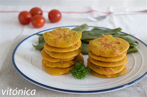 Mini Tortitas Saladas De Garbanzos Y Verduras Receta De Cocina