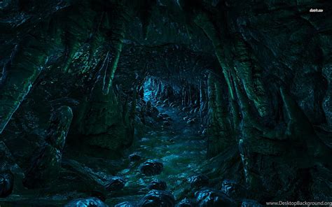Stream Through The Dark Cave Fantasy Backgrounds Fantasy Cave Hd