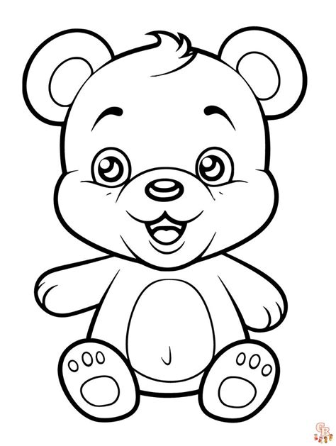Slatke I Besplatne Bojanke Medvjedi A Za Djecu Gbcoloring