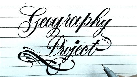 How To Write Geography Project In Calligraphy YouTube