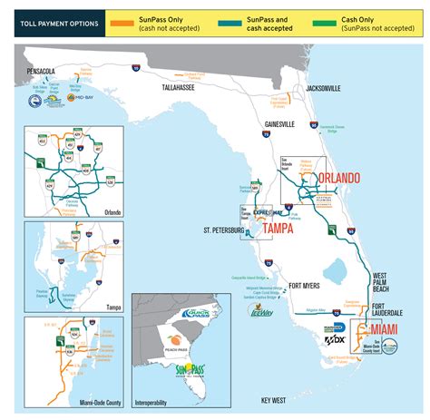 Miami Toll Roads Map Path Map Wells Printable Map