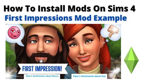 How To Install First Impressions Mod For Sims 4 2023 YouTube