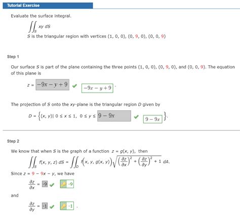 solved lutorial exercise evaluate the surface integral xy ds