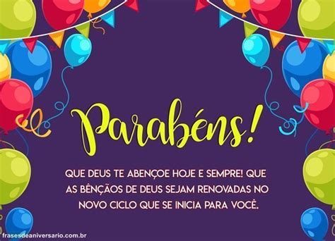 Meus Parabéns Deus te Abençoe Mensagens de Reflexão