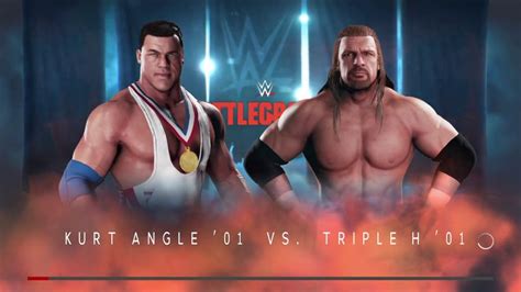 Wwe K Kurt Angle Vs Triple H Youtube