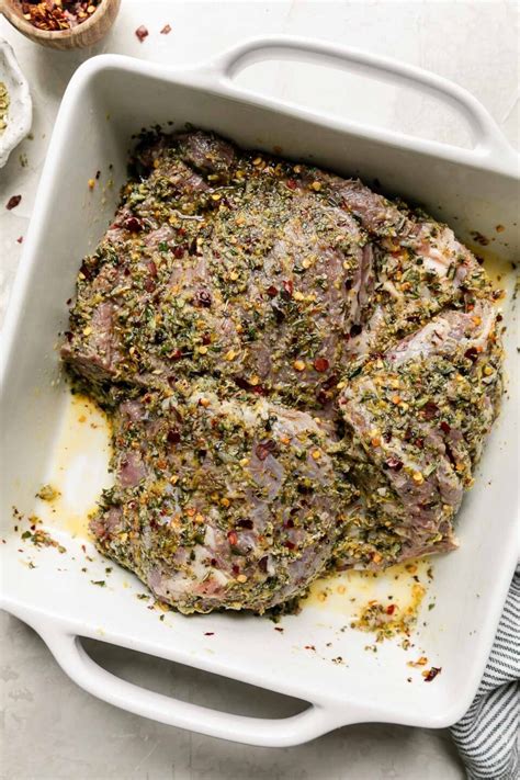 Butterflied Grilled Leg Of Lamb With Lemon Garlic Rosemary PWWB
