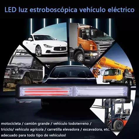 Barra Torreta Estrobo Codigo Leds Cob Policia 35 PuLG 60w Meses Sin