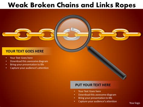 how to design cross linked chains in powerpoint