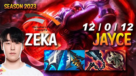 HLE Zeka JAYCE Vs YASUO Mid KR Ranked YouTube